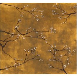 SUPERFRESCO EASY Fototapete &raquo;Chinese bloesem&laquo; gebl&uuml;mt glatt 280 cm L&auml;nge gelb Vlies B/L: 3m x 2,8m