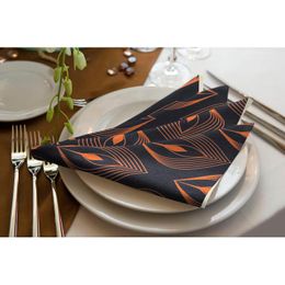 Adam Stoffserviette &raquo;Feathers&laquo; GOTS organic,zertifiziert durch CERES 0242Made in Germany bunt Obermaterial: 100% Baumwolle Bio-Baumwolle