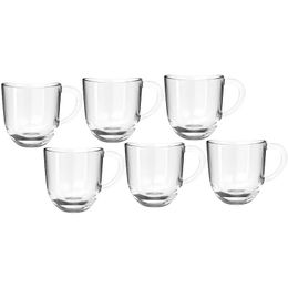 Leonardo Tasse &raquo;NAPOLI&laquo; 6-teilig transparent Glas &Oslash; 8cm x 9cm, 280ml, 6 Stk.