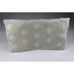 AM Design Dekokissen &raquo;BxL: 50x30 cm&laquo; Baumwollbezug mit Strass-Applikationen beige Baumwolle B/L: 50cm x 30cm, 1 Stk.