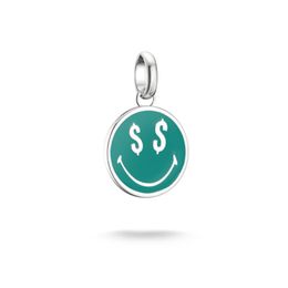 Thomas Sabo Damen Thomas Sabo Charm-Einh&auml;nger &raquo;SMILEYWORLD Dollars Charm - Connect&laquo; silber Einheitsgr&ouml;&szlig;e
