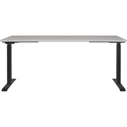 Germania Schreibtisch &raquo;Jet&laquo; moderne Farbvariationen, Breite 120/140/160/180 cm, Made in Germany beige B/H/T: 180cm x 72cm x 80cm, Gestellfarbe schwarz