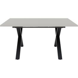 M&auml;usbacher Esstisch Esstisch ausziehbar auf 210 cm, eckige Tischform, Gestell X-Form grau B/H/T: 210cm x 75cm x 90cm, Synchronauszug