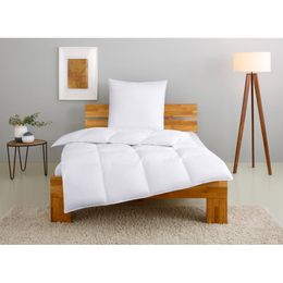 OTTO home Kassettenbett + Kopfkissen &raquo;RINA, Bettdecke in 135x200 & 155x220 cm, 2-tlg.&laquo; Set mit Kissen 40x80 cm, 80x80 cm f&uuml;r Herbst, Winter, Made in 