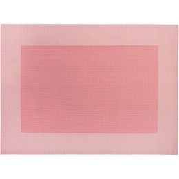 stuco Platzset &raquo;Cadre&laquo; rosa Obermaterial: 75% Polyethylen, 25% Polyester B/L: 33cm x 45cm, 4 Stk., Polyester Polyvinylchlorid, rechteckig