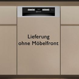 Bauknecht teilintegrierbarer Geschirrsp&uuml;ler &raquo;BKR PAS&laquo; PowerClean Hochdruckd&uuml;sen &ndash; reinigt hartn&auml;ckigste Verschmutzungen grau Clever & leise, perfekt 