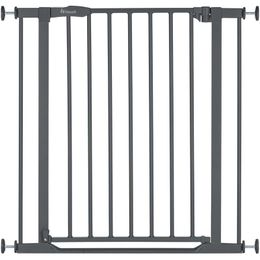 hauck T&uuml;rschutzgitter &raquo;Clear Step 2, Dark Grey&laquo; auch als Treppenschutzgitter verwendbar; 75-80 cm, flacher Durchgang grau B/H/T: 75cm x 77cm x 1,5cm 