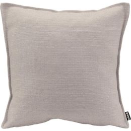 HOCK Dekokissen &raquo;Mali&laquo; einfarbig, Kissenh&uuml;lle mit F&uuml;llung, 1 St&uuml;ck beige Polyester B/L: 45cm x 45cm, 1 Stk.
