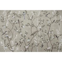 Livingwalls living walls Fototapete &raquo;Walls by Patel Tea Room&laquo; glatt Vlies, Wand braun Vlies B/L: 4m x 2,7m