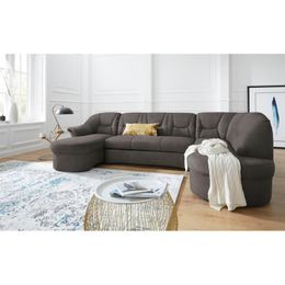 DOMO collection Wohnlandschaft &raquo;SARAFINA 295x83x180 cm, auch mit Federkern f&uuml;r mehr Sitzkomfort!&laquo; whlw. mit Bettfunktion, elegantes Design, U-Form 