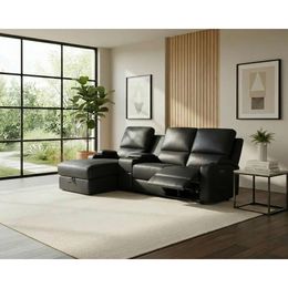 OTTO home Ecksofa &raquo;NAPORI Lederoptik, Multimediasofa, 3er Kinosessel XXL, L-Form&laquo; Kinosofa, manuelle o. elektr. Relaxfunktion, Staufach, 