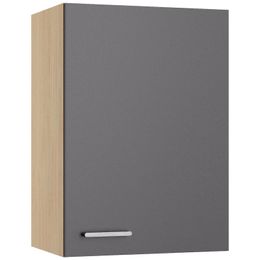 KOCHSTATION H&auml;ngeschrank &raquo;KS-Lucy&laquo; Breite 50 cm, mit 1 T&uuml;r, 2 Einlegeb&ouml;den, Soft-Close Eiche hell, B/H/T: 50cm x 70,4cm x 34,6cm, T&uuml;ren: 1 Stk.