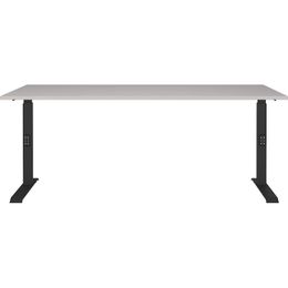 Germania Schreibtisch &raquo;Lemont&laquo; Mechanisch h&ouml;henverstellbarer Schreibtisch braun B/H/T: 180cm x 68cm x 80cm