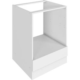KOCHSTATION Herdumbauschrank &raquo;KS-Luhe&laquo; 60 cm breit wei&szlig; MDF wei&szlig;, B/H/T: 60cm x 82cm x 60cm