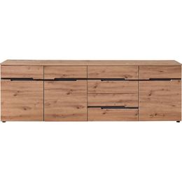 Innostyle TV-Board &raquo;TV-Board Memphis, 230x76x44cm (B/H/T)&laquo; 1 Stk. tlg. 3 t&uuml;rige, 4 Schubladen, 5 B&ouml;den braun Holzwerkstoff, MDF B/H/T: 230cm x 76cm x 44cm, 3 