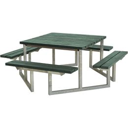 Plus Garten-Essgruppe &raquo;&raquo;Twist&laquo; Kombim&ouml;bel&laquo; 1 Stk. tlg. 204x204x73/45 cm gr&uuml;n Polywood, Stahl B/H/T: 204cm x 73cm x 204cm