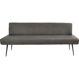 K+w Komfort & Wohnen K+W Komfort & Wohnen Essbank &raquo;Giacomo I Polsterbank&laquo; Metallf&uuml;sse in schwarz, wahlweise in der Breite 200cm oder 177cm grau B/H/T: 200cm x 87cm x 62cm,