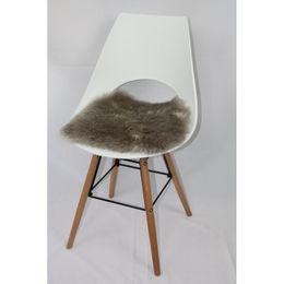 Heitmann Felle Stuhlkissen &raquo;Lamm, Sitzauflage eckig&laquo; 44x44 cm, echtes Lammfell, waschbar, auch als 2er oder 4er Set grau Lammfell B/L: 44cm x 44cm, 1 Stk.
