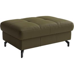 Sit & More sit&more Polsterhocker &raquo;Vanity Leder, B: 103 cm&laquo; gr&uuml;n B/H/T: 103cm x 45cm x 69cm, NaturLEDER ,mit Stauraum