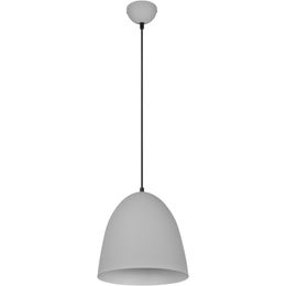 REALITY LEUCHTEN Pendelleuchte &raquo;Tilda&laquo; E27 1 Stk. warmwei&szlig; - kaltwei&szlig; elegante H&auml;ngelampe, max 150cm h&ouml;henverstellbar, exkl 1xE27 max 40W grau 1, &Oslash; 