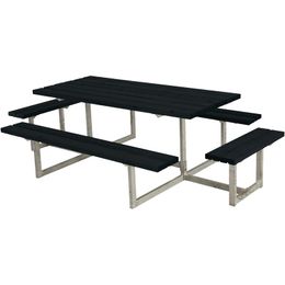 Plus Garten-Essgruppe &raquo;&raquo;Basic&laquo; Kombim&ouml;bel + 2 Anbau&laquo; 1 Stk. tlg. 260x160x73/45 cm schwarz B/H/T: 160cm x 73cm x 260cm