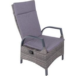 Garden Pleasure Hochlehner &raquo;ALMADA&laquo; () 2er Set schwarz Aluminium, Kunststoff B/H/T: 58cm x 113cm x 65cm, Polyester