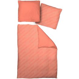 Adam Bettw&auml;sche &raquo;Argentinian Criolla light&laquo; 2 Stk. aus 100 % Bio-Baumwolle, 2 teilig - Bettw&auml;sche Set orange Renforc&eacute;, Obermaterial: 100% Baumwolle B/L: 