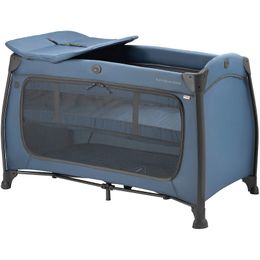 hauck Baby-Reisebett &raquo;Play N Relax Center, dark blue&laquo; inkl. Neugeboreneneinhang, Wickelmulde, Ausstieg, R&auml;der blau Liegefl&auml;che B/L: 60cm x 120cm, kein 