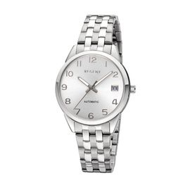 Regent Uhren Regent Damen Automatikuhr Armbanduhr, Damenuhr, Mechanische Uhr, Edelstahlarmband, analog, Tag silber Einheitsgr&ouml;&szlig;e