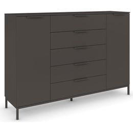 Rauch Kombikommode &raquo;Kommode T&uuml;rkommode Sideboard Kombikommode FLIPP&laquo; Breite 160/180 cm mit 4 Einlegeb&ouml;den, 2-t&uuml;rig mit 5 Schubladen und Soft-Close-
