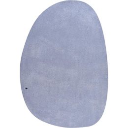 Tom Tailor HOME Hochflor-Teppich &raquo;Shaggy Teppich Cozy&laquo; oval 25 mm H&ouml;he Uni Farben, auch in Pastell Farben, weich & kuschelig, organische Form blau 