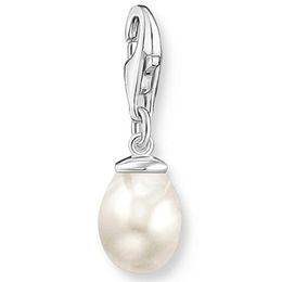 Thomas Sabo Damen Thomas Sabo Charm-Einh&auml;nger &raquo;Perle Silber&laquo; mit S&uuml;&szlig;wasserzuchtperle bunt Einheitsgr&ouml;&szlig;e