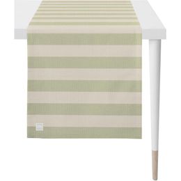 Apelt Tischl&auml;ufer &raquo;3967 Outdoor, Sommerdeko, Sommer&laquo; Jacquardgewebe beige Polyester B/L: 46cm x 140cm, 1 Stk., rechteckig