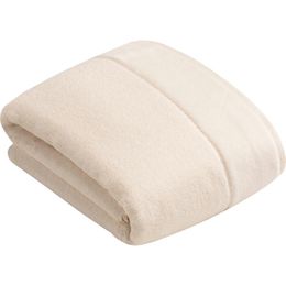 Vossen Badetuch &raquo;Pure&laquo; Baumwolle & VEGAN, mit eleganter Veloursbord&uuml;re wei&szlig; Frottier, Obermaterial: 100% Baumwolle B/L: 100cmx150cm, 1 Stk., Frottier