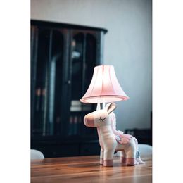 Happy Lamps for smiling eyes LED Tischleuchte &raquo;Elsa das Einhorn&laquo; GU 5,3 1 Stk. Neutralwei&szlig; Hochwertig, Einzigartig, Tiermotiv rosa 1, H: 51cm, 1 Stk.