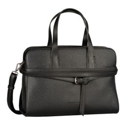 Tom Tailor Damen Tom Tailor Shopper &raquo;Freya&laquo; verziert mit schmalen, mehrlagigen Riemen und Metallschlie&szlig;e schwarz B/H/T: 35cm x 26cm x 13cm
