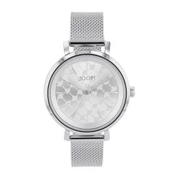 JOOP! Damen JOOP! Quarzuhr Armbanduhr, Damenuhr, Edelstahlarmband, analog silber Einheitsgr&ouml;&szlig;e
