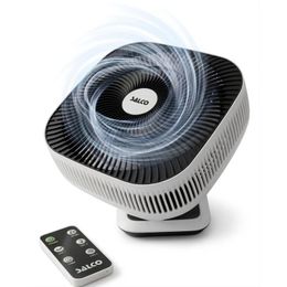 Salco Tischventilator &raquo;SST-261&laquo; 8 Geschwindigkeiten, 80&deg;-Oszillation & Neigung, Timer, Fernbedienung wei&szlig; 8h Timer &uuml;ber Fernbedienung und 3 Windmodi: 