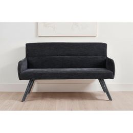ByLiving Sitzbank &raquo;Tino&laquo; 1 Stk. tlg. mit Federkernpolsterung in 140 oder 160cm, hochwertige Polsterbez&uuml;ge grau Stoff B/H/T: 140cm x 94cm x 67cm, 