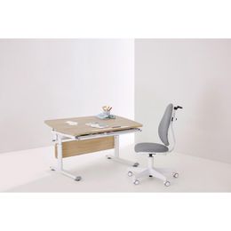 Paidi Kinderschreibtisch &raquo;DIEGO CURVED, Sch&uuml;lerschreibtisch, mitwachsend, ergonomisch&laquo; stufenlos h&ouml;henverstellbar, Tischplatte neigbar beige B/H/T: 