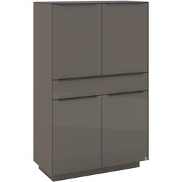 set one by Musterring Highboard &raquo;Reno&laquo; 1 Stk. tlg. Mit Sockel in diversen Farben, 148 cm H&ouml;he & Farbauswahl Glas, Holzwerkstoff B/H/T: 92cm x 148cm x 