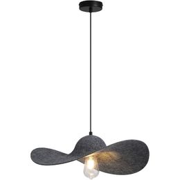 Searchlight Pendelleuchte &raquo;Ripple 1Lt Leuchte, schwarzes Metall&laquo; E27 1 Stk. grau H: 15cm, 1 Stk.