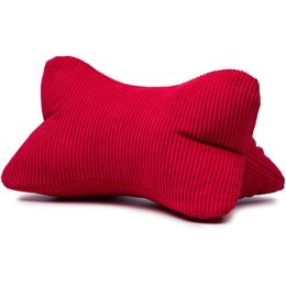 G&ouml;zze Nackenkissen &raquo;Cord Lesekissen Capri&laquo; rot B/H/L: 40cm x 19cm x 25cm Nackenkissen