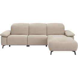 Musterring Ecksofa &raquo;MR 370, intelligenter Komfort im modernen Design&laquo; Optionale Relaxfunktion, flexible Kopfteile & klappbare Armlehnen beige 94% Polyester, 6% 