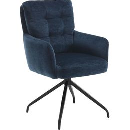 Home Affaire Esszimmerstuhl &raquo;Sant Tropez&laquo; (Set) 2 Stk. blau B/H/T: 60cm x 92cm x 67cm, 2 Stk., uni, 2er Set