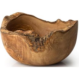 CONTINENTA Obstschale aus Holzwerkstoff Naturform beige Holzwerkstoff &Oslash; 25cm