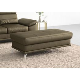 Sit & More sit&more Hocker &raquo;Cabrio, B: 133 cm&laquo; individuell zu kombinieren, Federkern gr&uuml;n B/H/T: 133cm x 48cm x 72cm, Leder