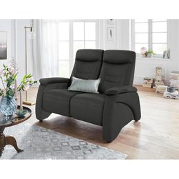exxpo - sofa fashion 2-Sitzer &raquo;Ascoli, Kinosofa mit hohem Sitzkomfort, bequeme Armlehnen&laquo; hoher R&uuml;cken, inkl. Relaxfunktion schwarz NaturLEDER (echtes