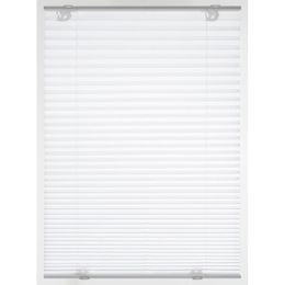 Gardinia Dachfensterplissee blickdicht ohne Bohren verspannt passend f&uuml;r Velux Dachfenster, in Crush-Optik wei&szlig; Obermaterial: 100% Polyester 80cm, 