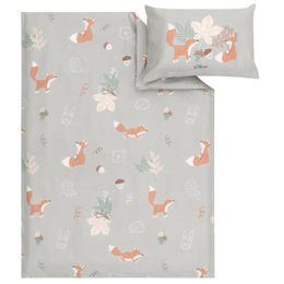 s.Oliver Junior Bettw&auml;sche &raquo;Satinbettw&auml;sche s.Oliver Junior&laquo; 2 mit liebevollem Waldmotiv Mako-Satin, Obermaterial: 100% Baumwolle B/L: 100cm x 135cm, 